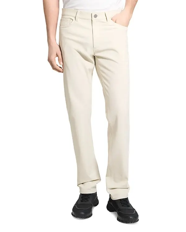 Theory Raffi Slim Fit Trousers - Oat Milk