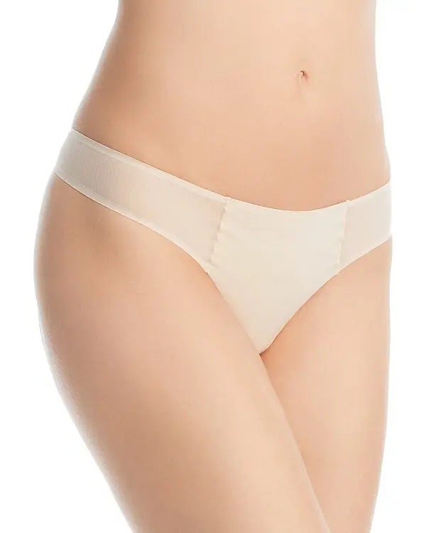 Uwila Warrior Soft Seamless Thong With Mesh - Beige