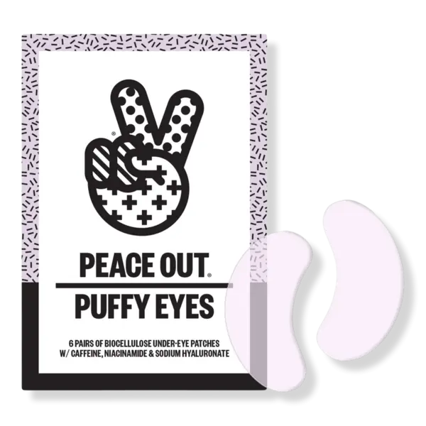 PEACE OUT Puffy Eyes Biocellulose Under-eye Patches - One-color