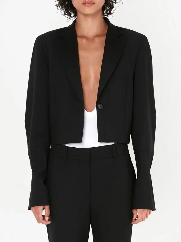 JW Anderson Ring-detail Cropped Blazer