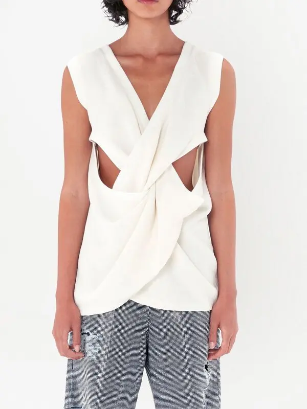 JW Anderson Twist-front Sleeveless Top