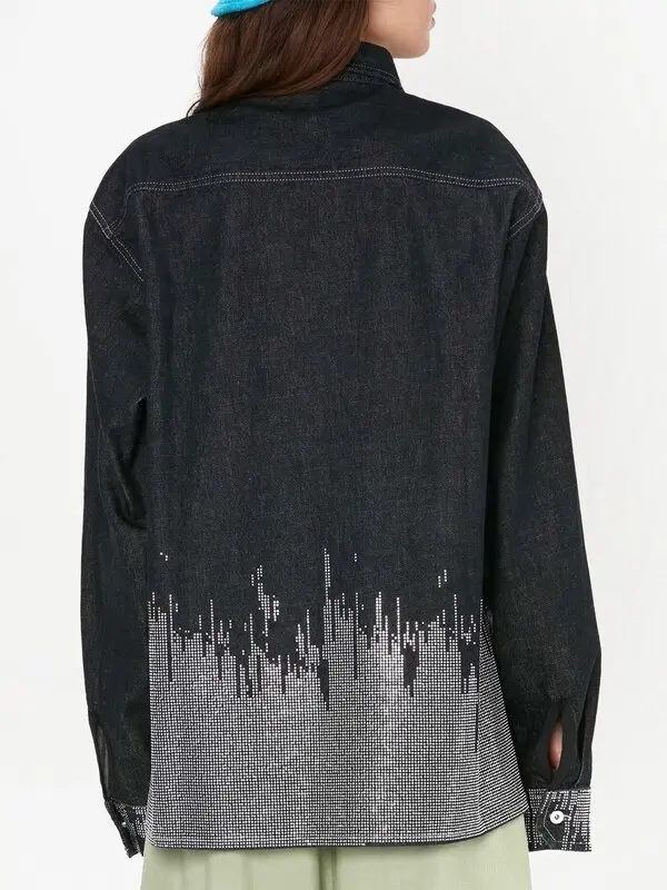 JW Anderson Studded Denim Shirt - Grey