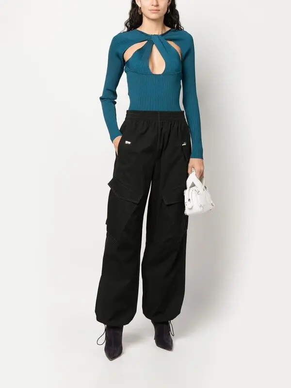 Coperni Twisted Cut-out Sweater - Blue