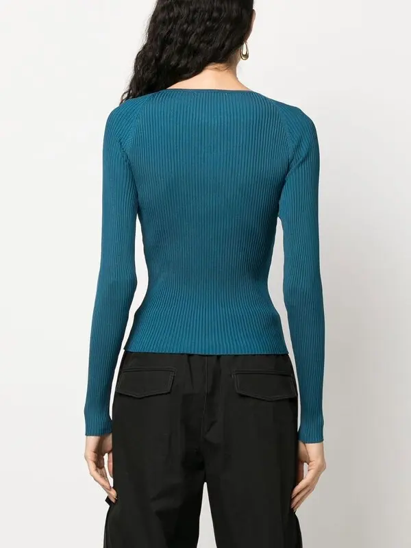 Coperni Twisted Cut-out Sweater - Blue