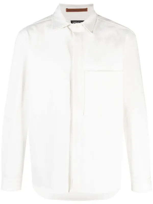 Zegna Patch-pocket Long-sleeved Shirt