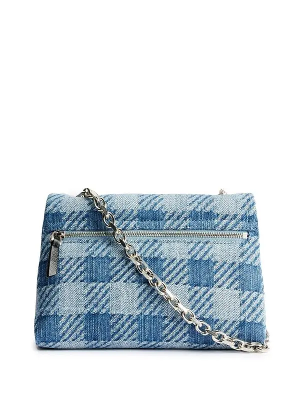 Ami Paris Mini Voulez-Vous Shoulder Bag In Blue - 30% Off