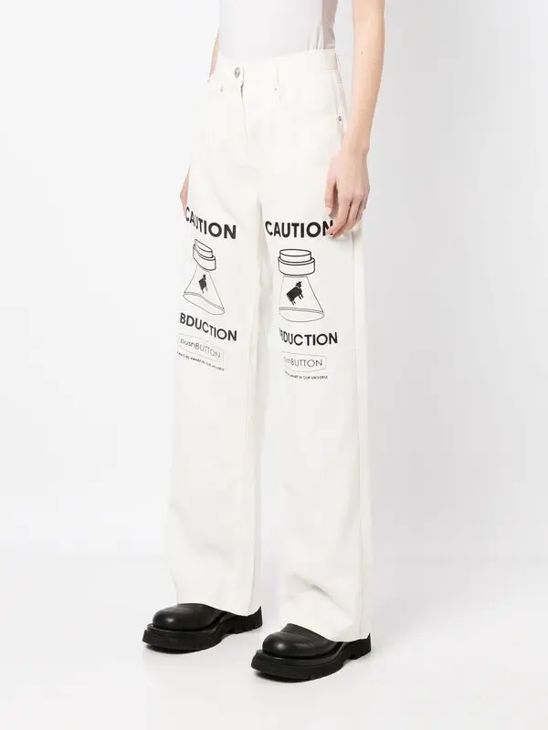 PUSHBUTTON Graphic Straight-leg Jeans