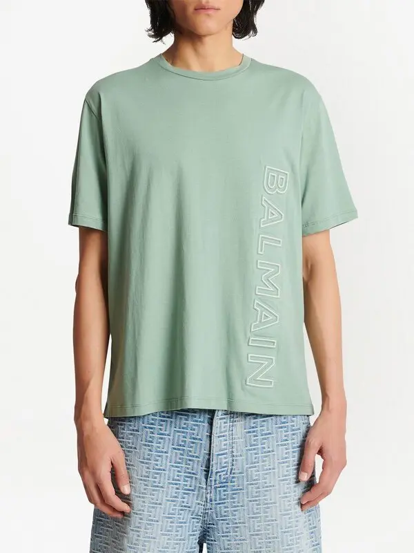 Balmain Logo-embossed Cotton T-shirt