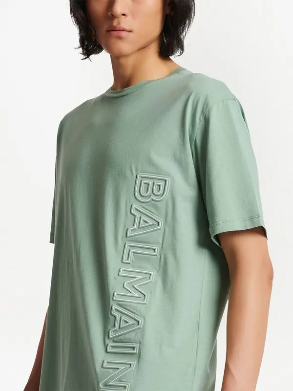 Balmain Logo-embossed Cotton T-shirt