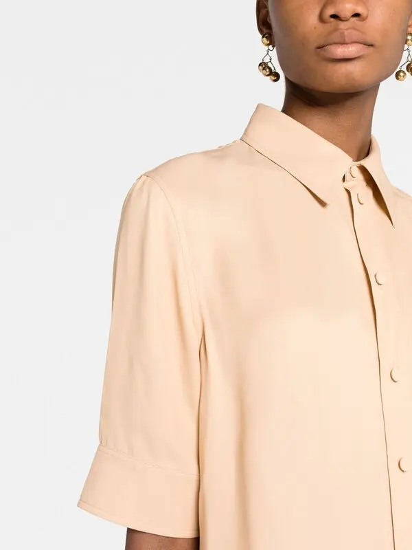 JIL SANDER Short-sleeve Midi Shirt Dress - Neutrals