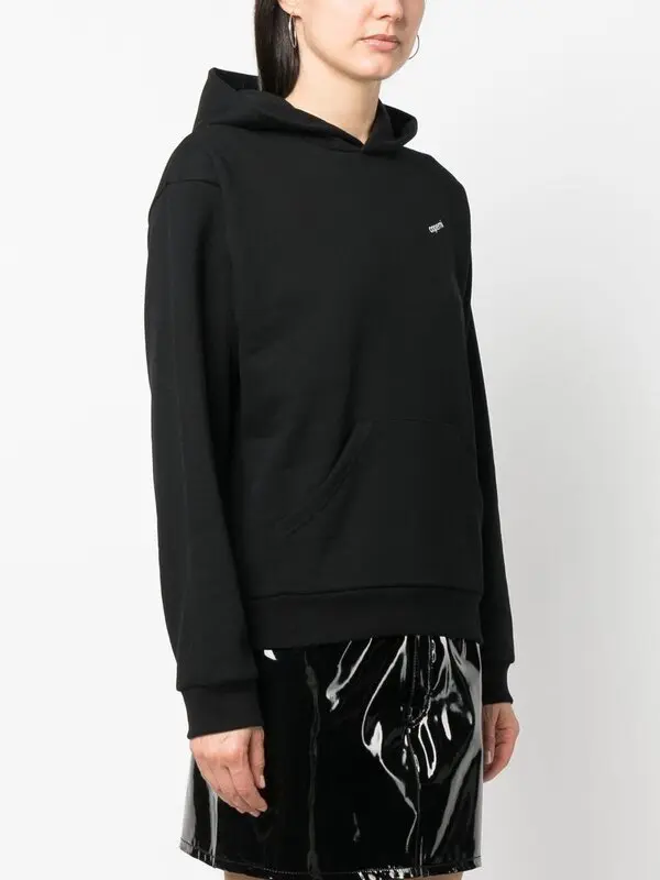 Coperni Logo-print Cotton Hoodie - Black