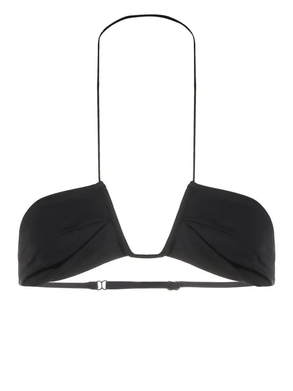 ST. AGNI Ziah Neal Halterneck Bikini Top - Black