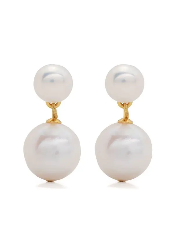 Éliou Pearl Drop Stud Earring - Gold
