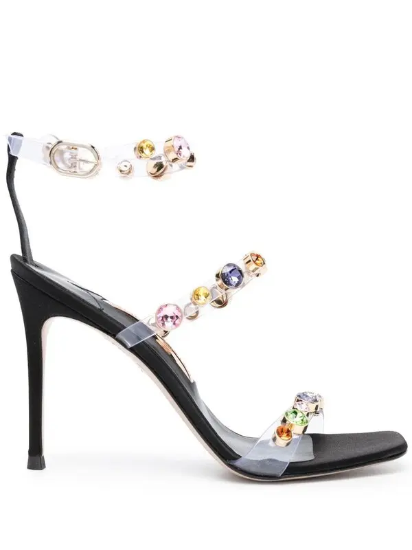 SOPHIA WEBSTER Rosalind Gem-embellished Sandals - Black