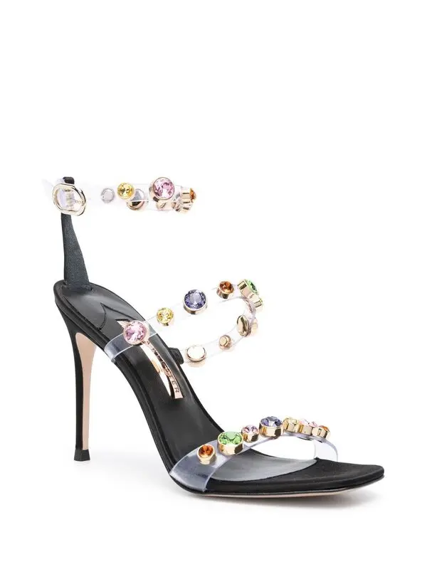 SOPHIA WEBSTER Rosalind Gem-embellished Sandals - Black
