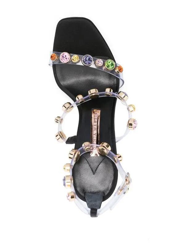 SOPHIA WEBSTER Rosalind Gem-embellished Sandals - Black