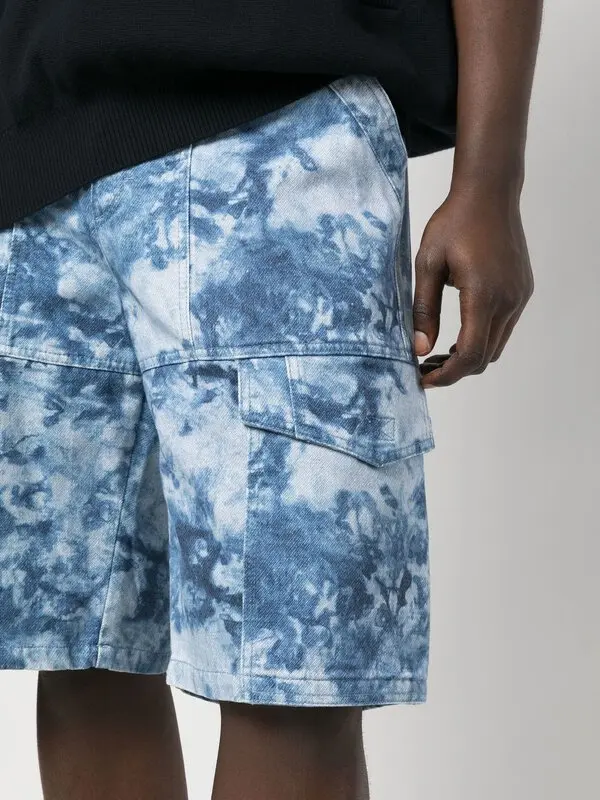 MARANT Bleached-effect Cargo Shorts