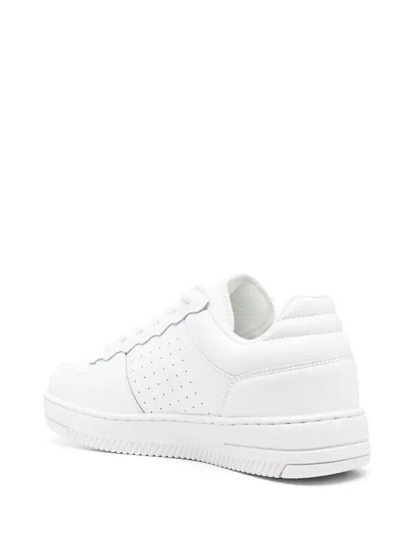 Versace Logo-print Leather Sneakers