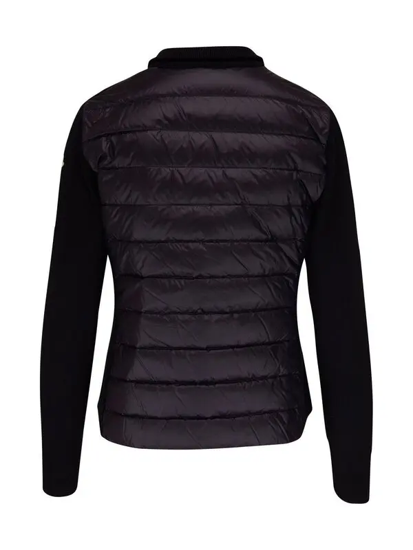 Moncler Quilted Zip-up Jacket - Black