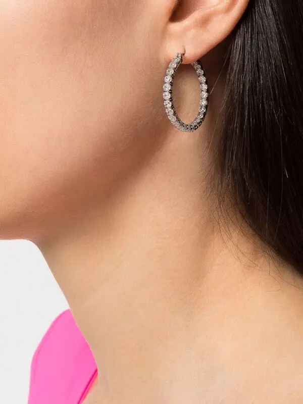SWAROVSKI Matrix Hoop Earrings