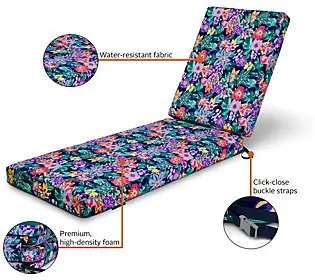 VERA BRADLEY Patio Chaise Lounge Cushion