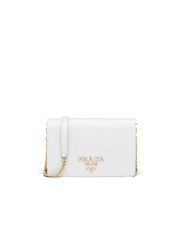 Prada Mini Saffiano Leather Bag - White