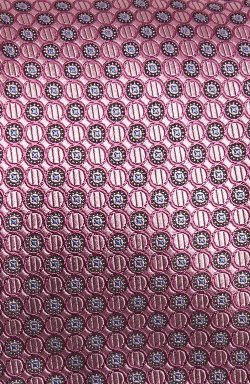 Nordstrom Neat Medallion Silk Tie - Pink