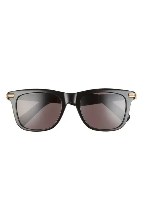 Cartier 53mm Square Sunglasses - Black
