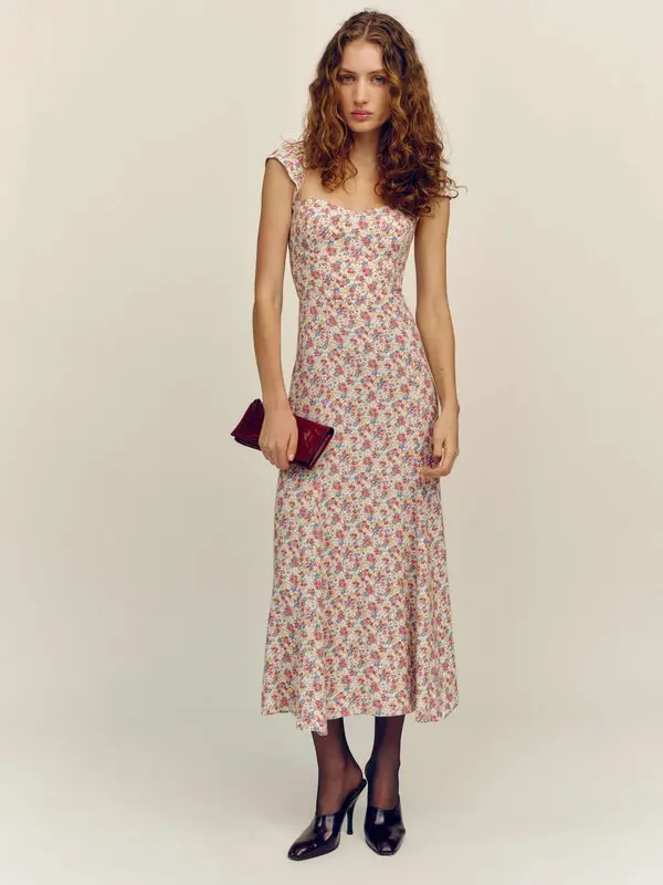 REFORMATION Bryson Midi Dress - Multi