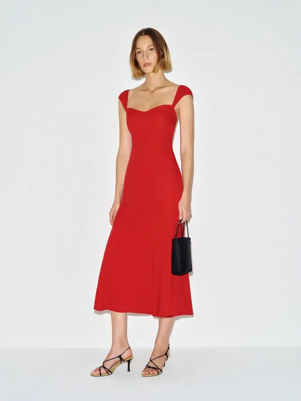 REFORMATION Bryson Dress - Red