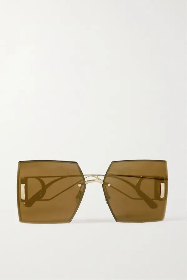 Dior 30montaigne S7u Square-frame Sunglasses - Gold