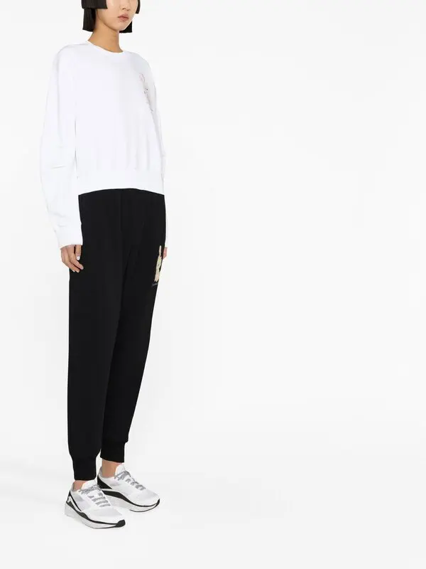 Stella McCartney Graphic-print Tapered Track Pants - Black