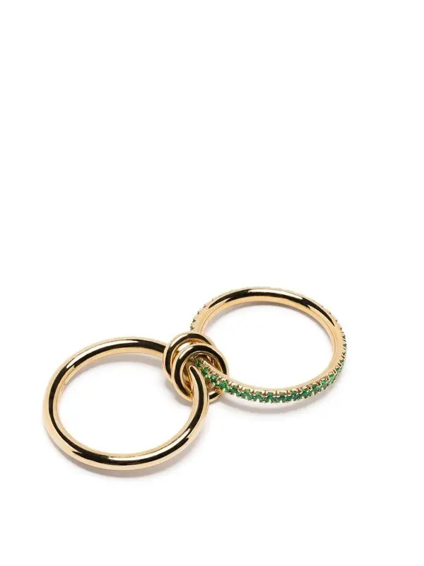 SPINELLI KILCOLLIN 18kt Yellow Gold Emerald Stack Ring