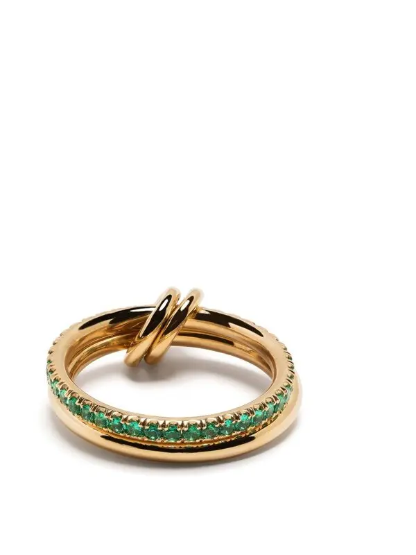 SPINELLI KILCOLLIN 18kt Yellow Gold Emerald Stack Ring