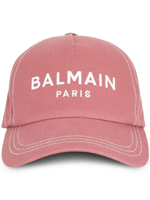 Balmain Embroidered-Logo Baseball Cap In Pink - 30% Off  display picture 1