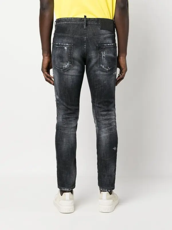 Dsquared2 Distressed Skinny Fit Jeans