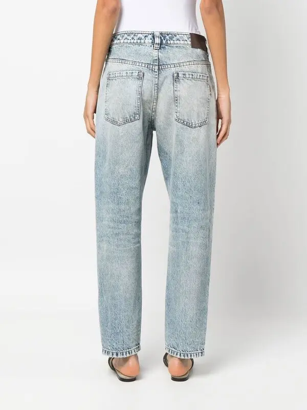 Brunello Cucinelli Acid Wash Boyfriend Jeans