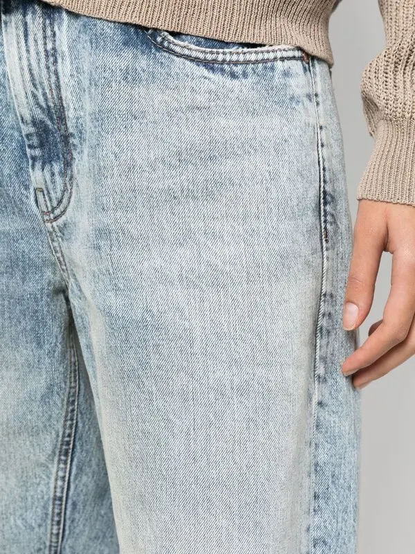 Brunello Cucinelli Acid Wash Boyfriend Jeans