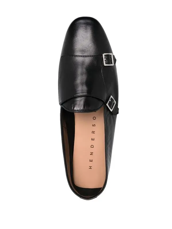 HENDERSON BARACCO Buckle-strap Leather Slippers