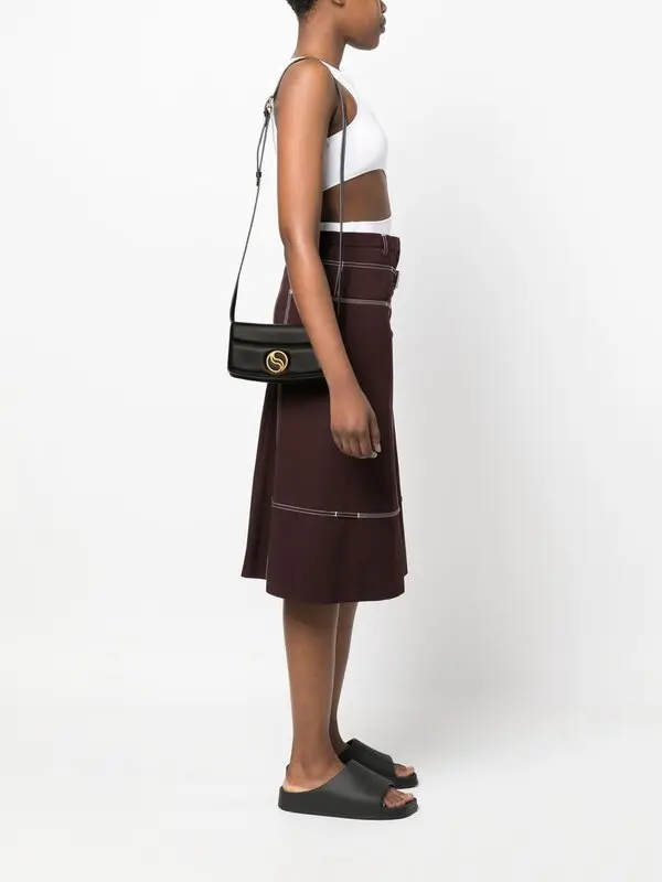 Stella McCartney S-wave Crossbody Bag - Black