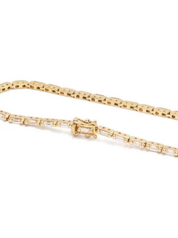 SUZANNE KALAN 18kt Yellow Gold Diamond Tennis Bracelet