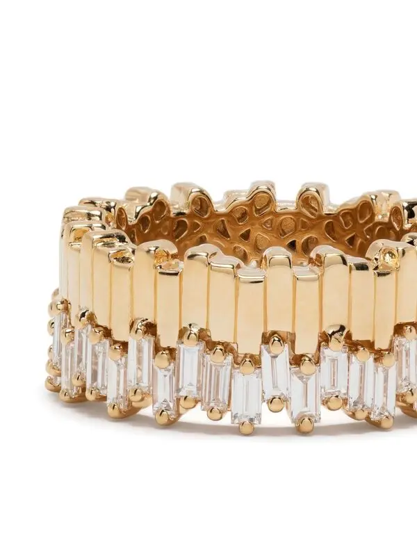 SUZANNE KALAN 18kt Yellow Diamond Eternity Ring