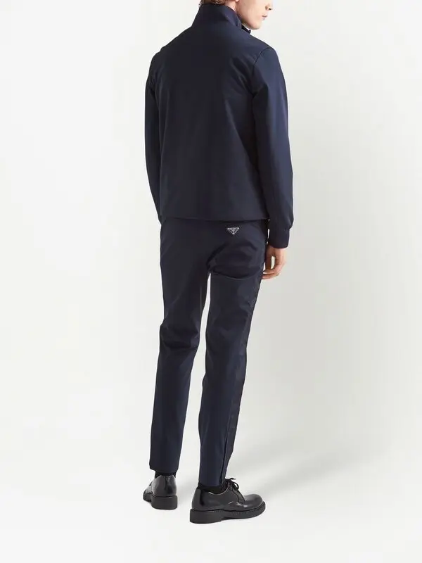 Prada Stretch Technical Fabric Zipper Sweatshirt