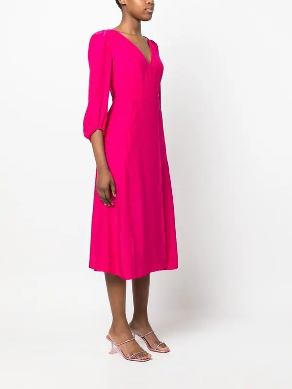 P.a.r.o.s.h Wraparound Silk Midi Dress