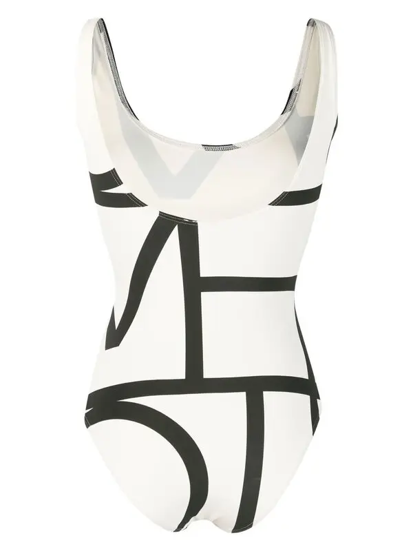 TOTEME Monogram One-piece Swimsuit - White