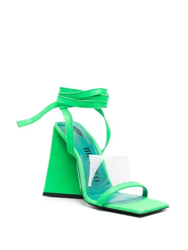 Attico Isa Open-toe Sandals - Green