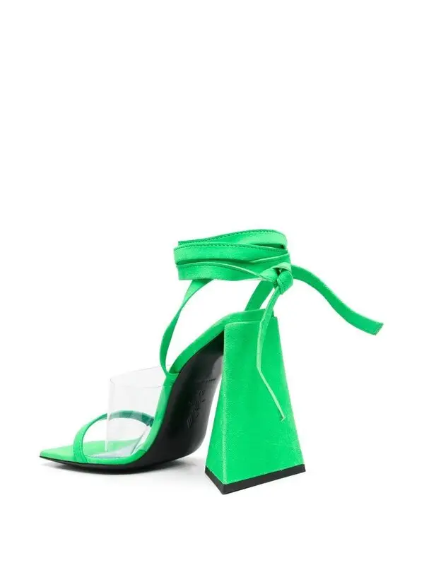 Attico Isa Open-toe Sandals - Green