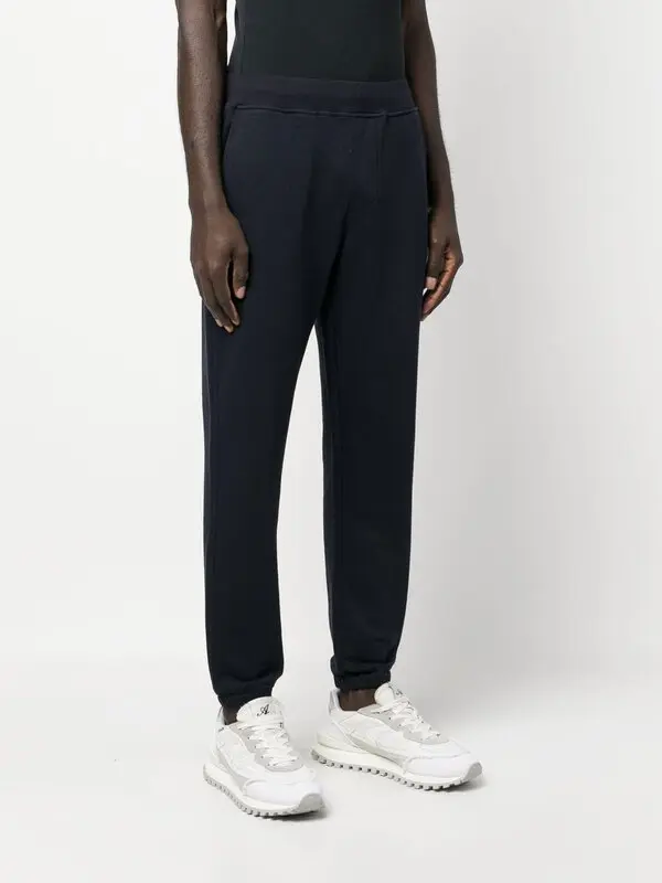 C.P. COMPANY Cotton Embroidered-logo Track Pants - Blue