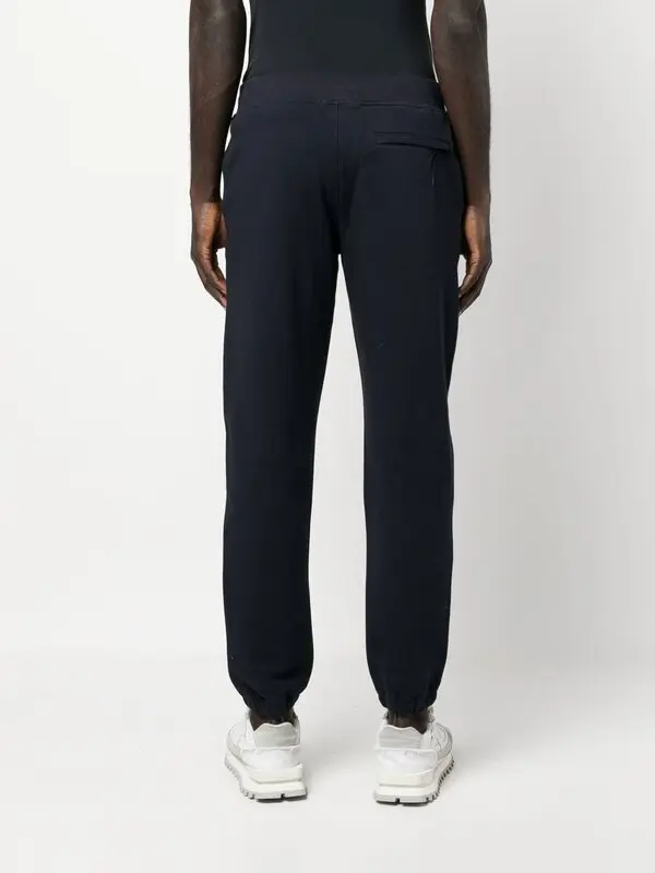 C.P. COMPANY Cotton Embroidered-logo Track Pants - Blue