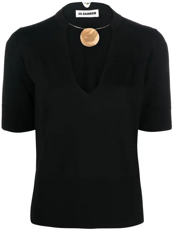 JIL SANDER Choker-neck Top